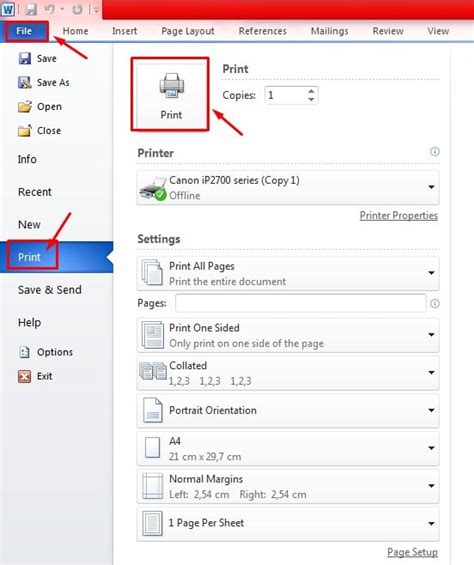 Cara Ngeprint Tutorial Mencetak File Word Excel Pdf Foto