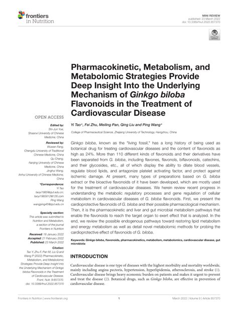 PDF Pharmacokinetic Metabolism And Metabolomic Strategies Provide