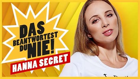 Das Beantwortest Du Nie Mit Pornostar Hanna Secret Youtube