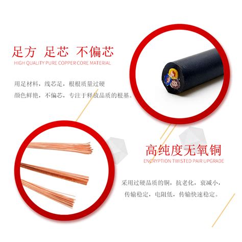 国标纯铜rvv电源线护套线2芯3芯4芯软电缆线家用电线户外线信号线 虎窝淘