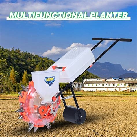 Hand Corn Rhodes Grass Garden Row Maize Drill Manual Seed Machine