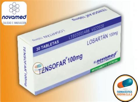 Losartan Mg Caja X Tabletas Tensofar Novamed