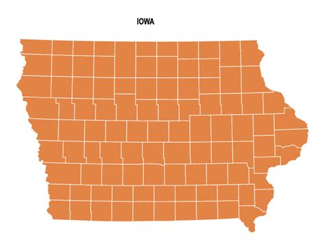 Iowa County Map Editable Printable State County Maps