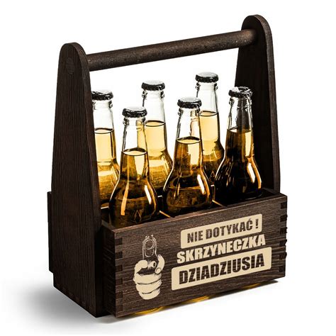 SKRZYNKA NA PIWO ŚMIESZNY PREZENT DLA DZIADKA na Dzień Babci i Dziadka