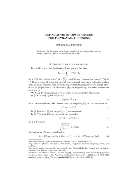 pdf refinements of lower bounds for polygamma functions