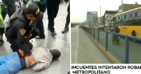 Sujetos intentaron robar rejas de estación del Metropolitano en Comas