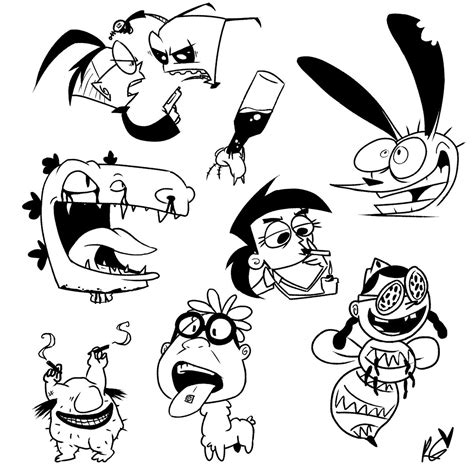 Aggregate More Than Invader Zim Tattoo Black And White Super Hot