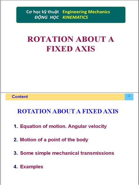 dh ch3 1 kinematics rotation about a fixed axis 4x3 pdf rotation around a fixed axis