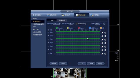 How To Set A Recording Schedule On Your Dahua NVR YouTube