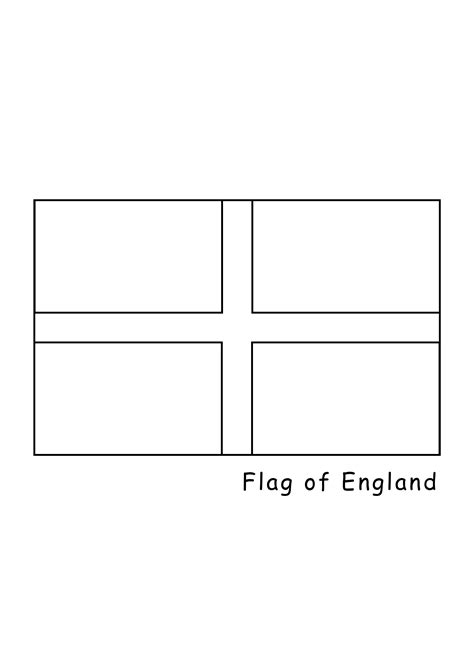 England Flag Coloring Page Free Printable Coloring Pages