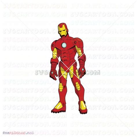 Iron Man Silhouette 015 Svg Dxf Eps Pdf Png