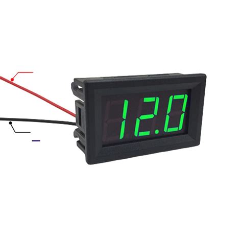 Dsklqz Car Voltmeter Led Display Digital Voltmeter Voltage Tester Dc