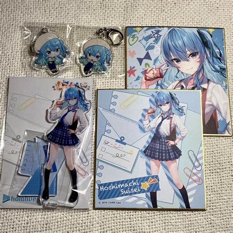 Amazon co jp ホロライブ 不知火建設 星街すいせい アクスタ ミニ色紙 アクキー 文房具オフィス用品