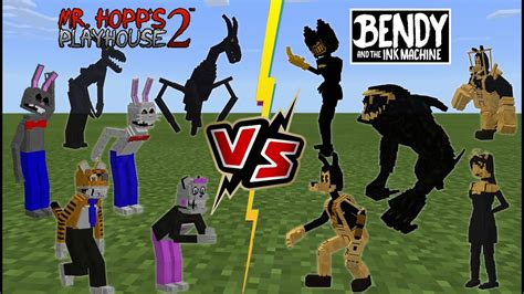 Mr Hopp S Playhouse 2 VS Bendy And The Ink Machine BATIM Minecraft