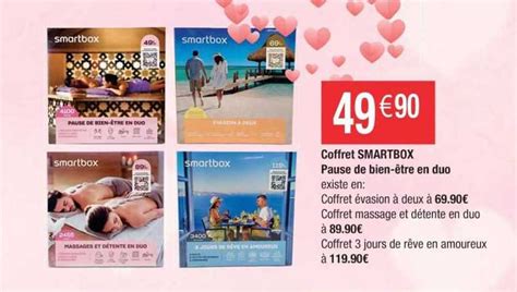 Promo Coffret Smartbox Pause De Bien être En Duo chez Cora iCatalogue fr