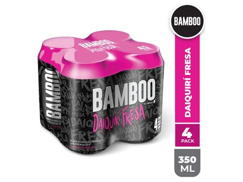 Bamboo Pack Bebida Alcohólica Daiquirí Fresa Precio Rappi