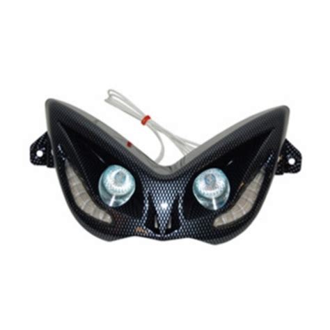 Koplamp Halogeen Met Led Knipperlichten Aerox Carbon DMP Kopen TIP