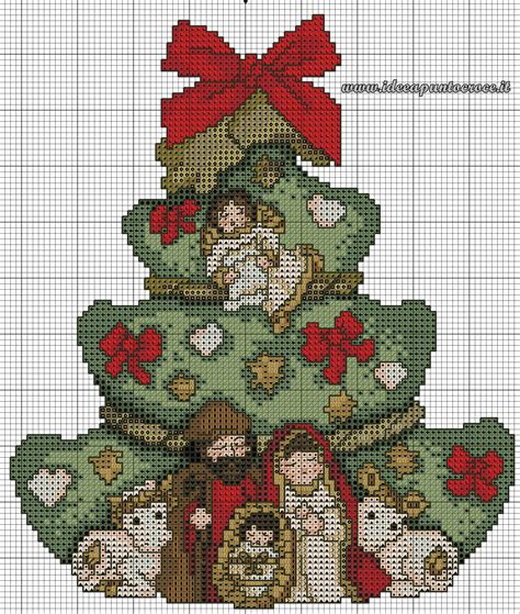 Schema Punto Croce Albero Natale Thun Cross Stitch Embroidery Xmas