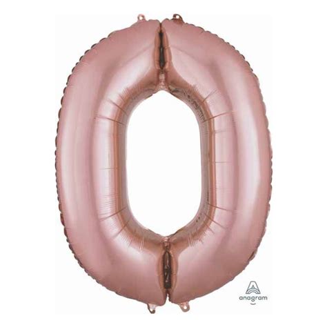 CHIFFRES EN BALLON MYLAR ROSE GOLD 34 POUCES Fête pour emporter