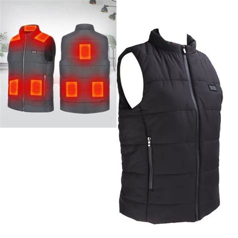 Gilet chauffant électrique léger avec 8 zones de chauffage pour la