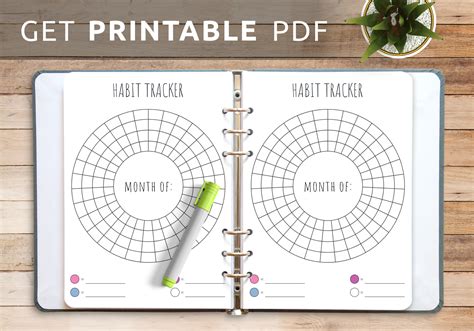 Circular Habit Tracker Printable Prntbl Concejomunicipaldechinu Gov Co