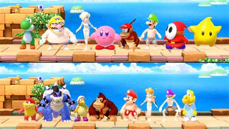 Super Mario Party Minigames Kirby Vs Diddy Kong Vs Donkey Kong Vs