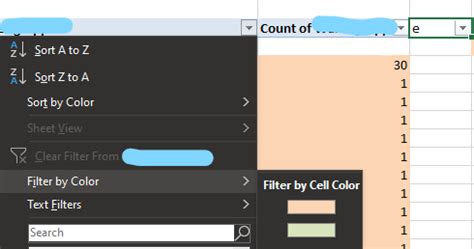 How To Filter A Pivot Table By Color In Excel Stack Overflow