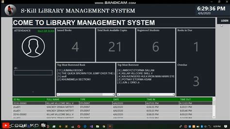 library management systems scan qr code sourcecode project youtube