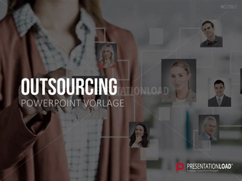 Outsourcing PowerPoint Vorlage PresentationLoad