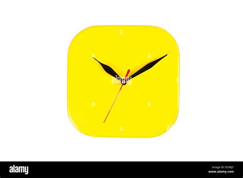Wall Clock Isolated On White Stock Photo Alamy