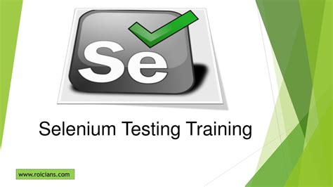 Ppt Selenium Automation Testing Training Powerpoint Presentation Free Download Id8143249