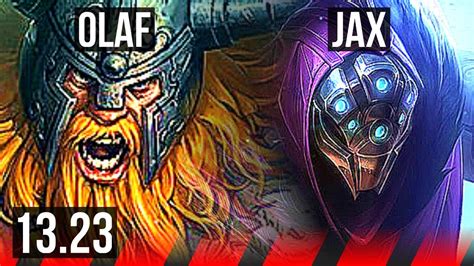 OLAF Vs JAX TOP 8 Solo Kills 300 Games Dominating KR Master