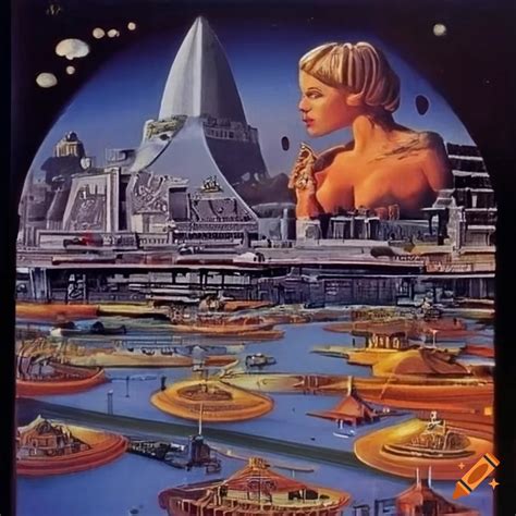 70s Sci Fi Art Of Advertising In Venusian Cities