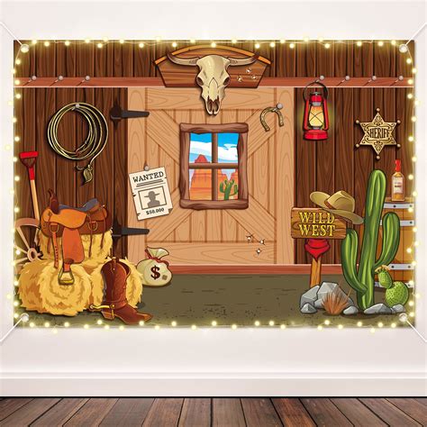 Buy Western Cowboy Backdrop 7 X 5 Ft Western Party Backdrop Vintage