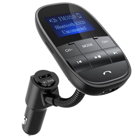 Nulaxy Kit De Voiture Transmetteur FM Sans Fil Bluetooth Kit Chargeur