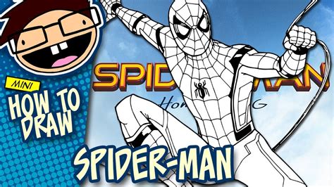 How To Draw SPIDER MAN Spider Man Homecoming Narrated Easy Step By