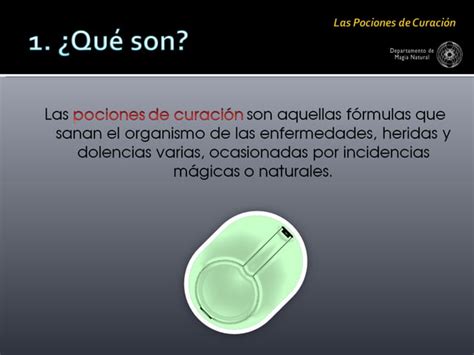 Las pociones de curación PPT Descarga Gratuita