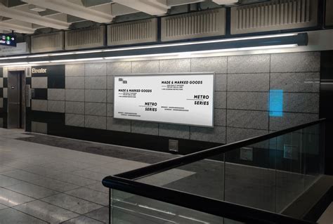 Horizontal Subway Billboard Mockup Mockup World
