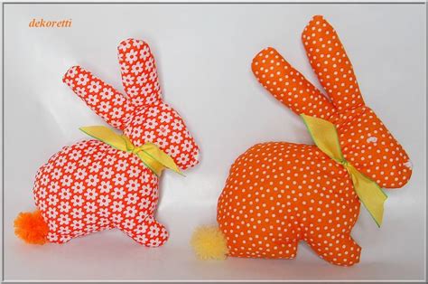 Süße Osterhäschen selber nähen kostenloses Schnittmuster easter bunny