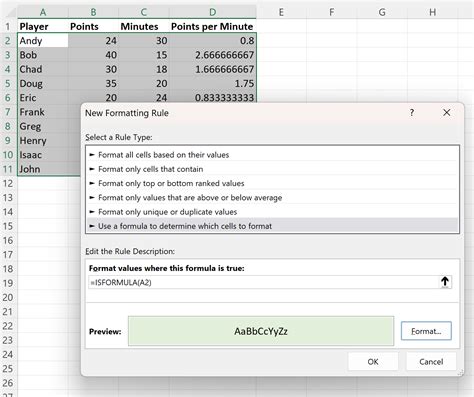 Excel Apply Conditional Formatting If Cell Contains Formula