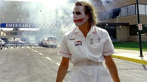 The Joker Harvey Dent Two Face Hospital Scene The Dark HD