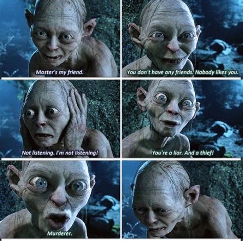 Lord Of The Rings Gollum Swearing Memes Experiencejnr
