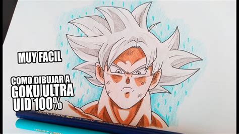 Cómo dibujar MUY FACIL a Goku Ultra Instinto D How to draw Goku