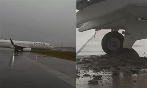 Avião derrapa na pista do aeroporto de Florianópolis veja o vídeo
