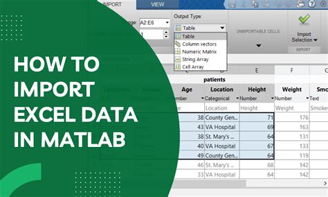How To Import Excel Data In Matlab A Comprehensive Guide Earn And Excel