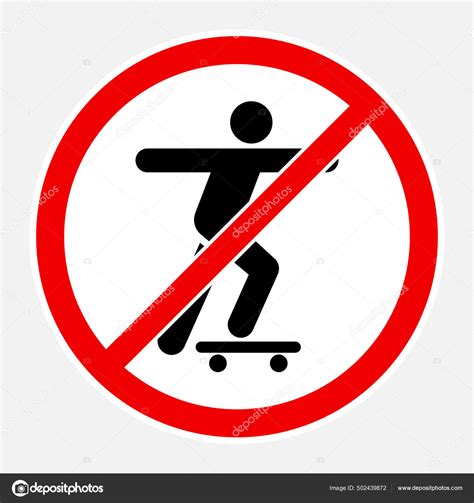 Acceso Prohibido Patinetas Ilustraci N Vectorial Alta Calidad Ning N