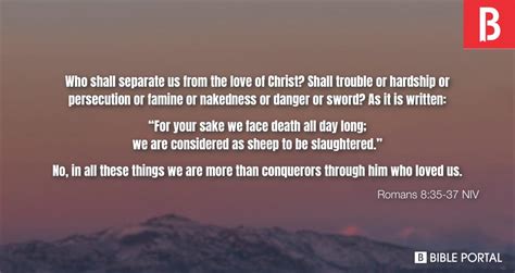 Romans 8 35 37 NIV Bible Study Meaning Images Commentaries