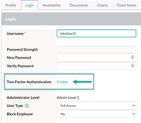 how to enable two factor authentication juvonno help center