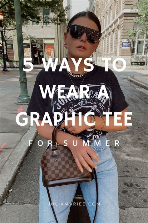 5 WAYS TO STYLE GRAPHIC TEE FOR SUMMER THE RULE OF 5 Graphic Tees