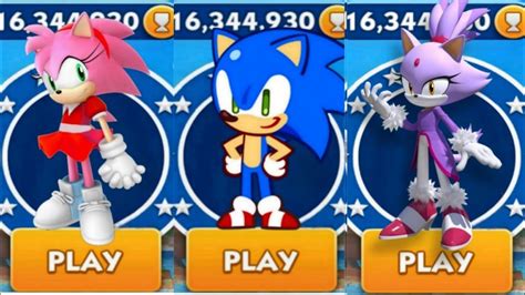 Sonic Dash Lego Amy Vs Andronic Vs Blaze Dash Movie Sonic Vs All